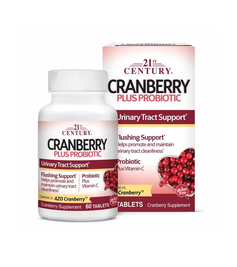 21st Century Cranberry Plus Probiotic Urinary Tract Support 60 Tablet ...